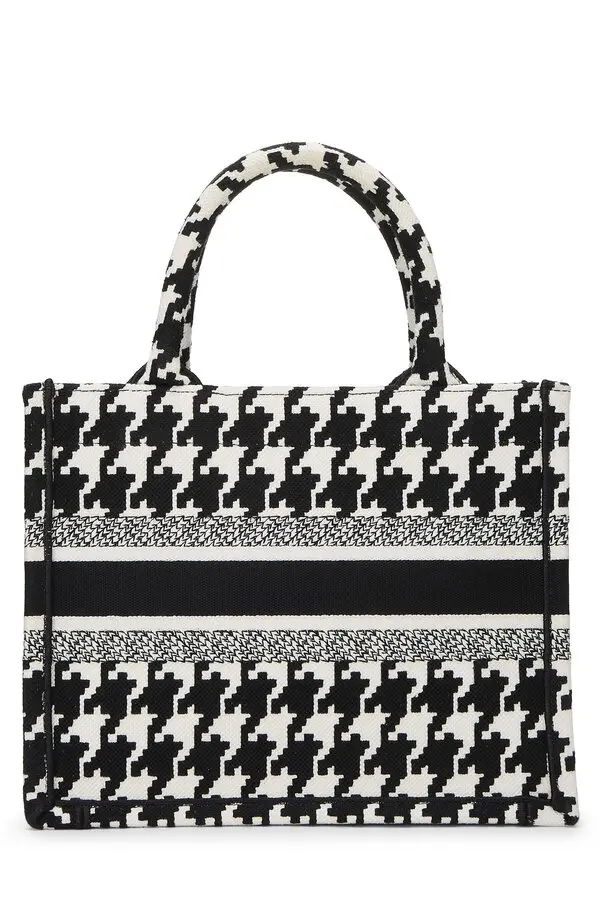 Dior Houndstooth Book Tote - Black