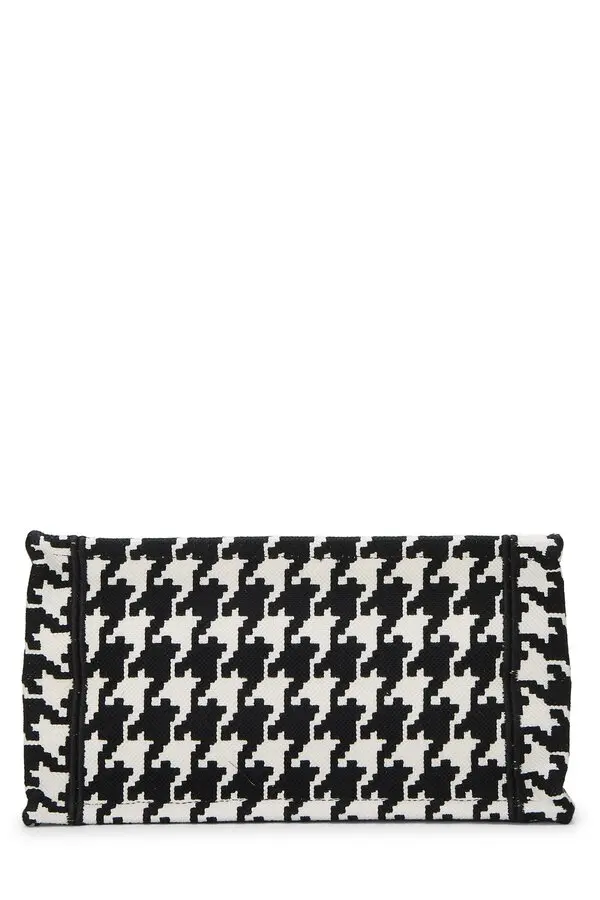 Dior Houndstooth Book Tote - Black