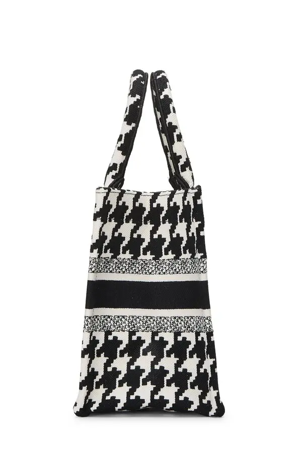 Dior Houndstooth Book Tote - Black