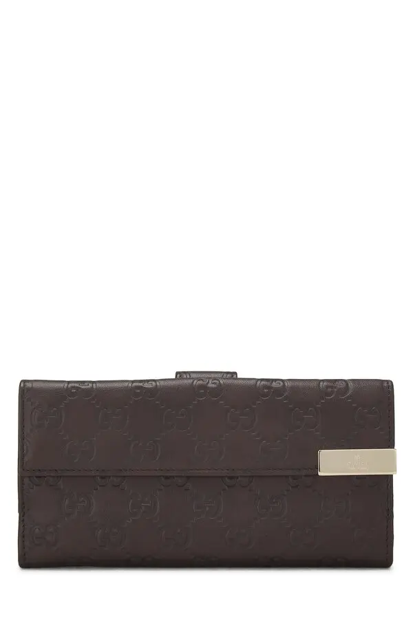 Gucci Ssima Continental Wallet - Brown