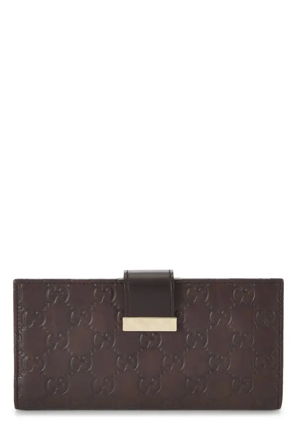Gucci Ssima Continental Wallet - Brown