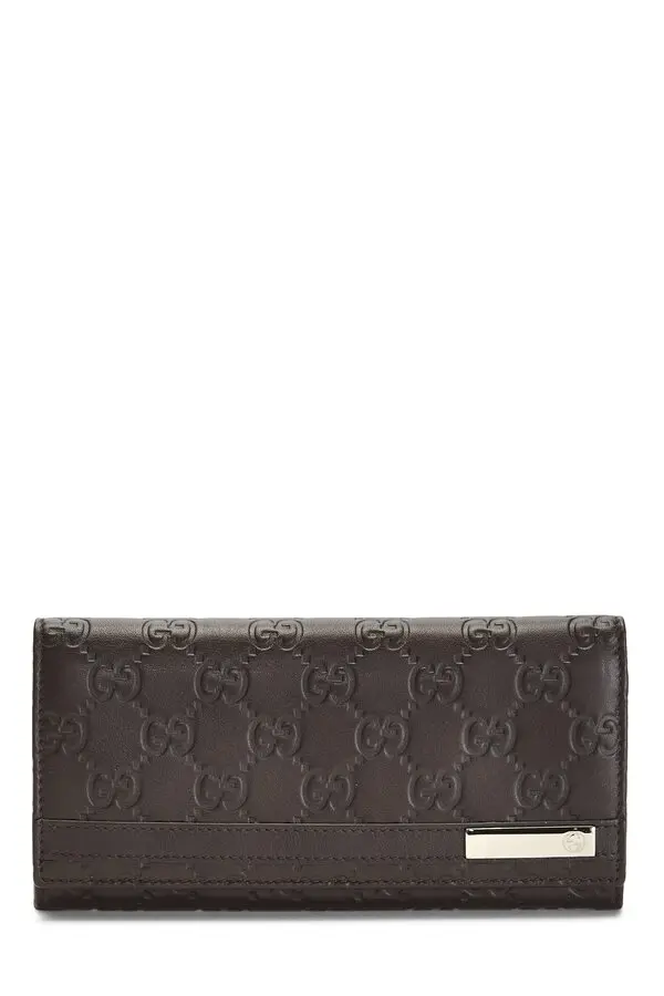 Gucci Ssima Continental Wallet - Brown