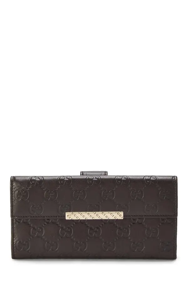 Gucci Ssima Continental Wallet - Brown