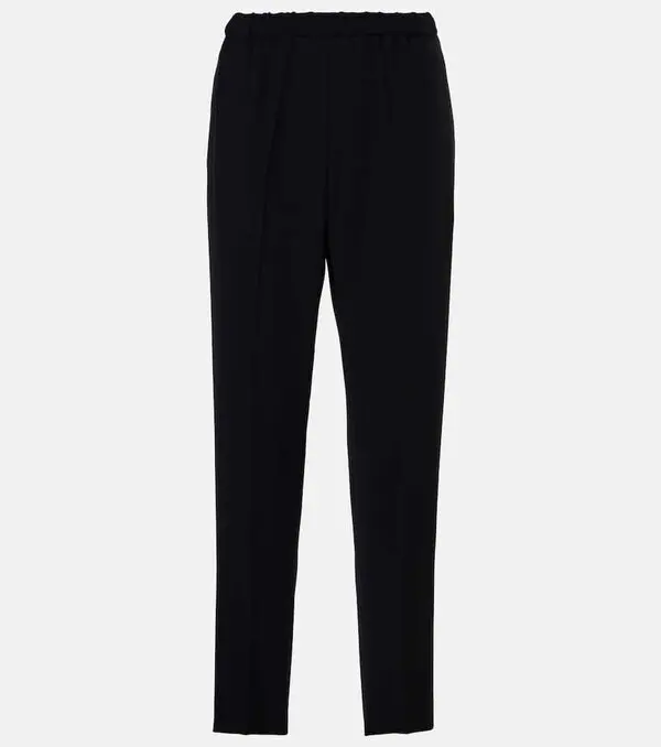 Dries Van Noten Pleated Slim Pants - Black