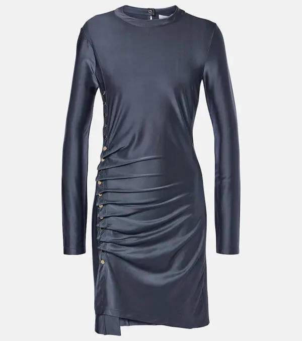 Rabanne Gathered Jersey Minidress