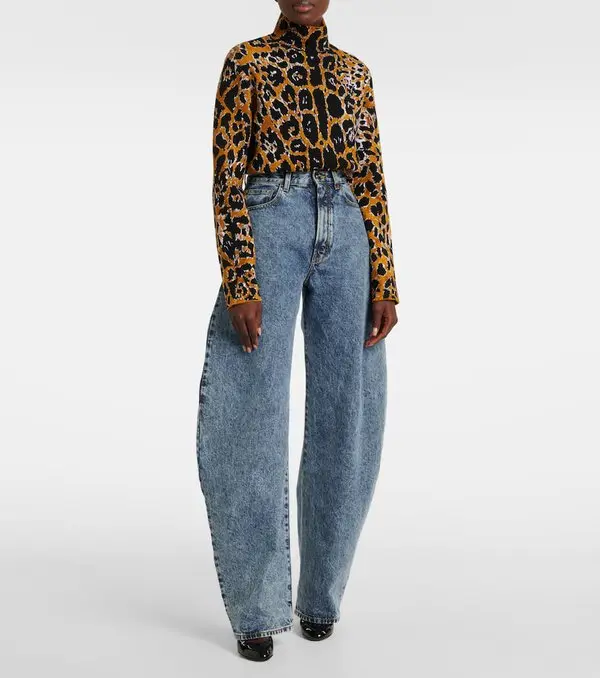 Alaïa Leopard Jacquard Sweater