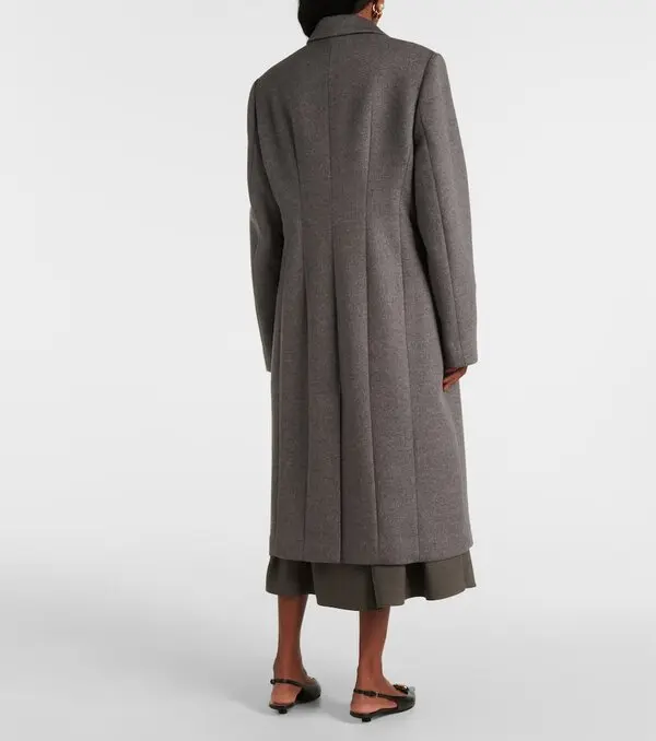 Valentino Garavani Bow-detail Wool And Cashmere Coat
