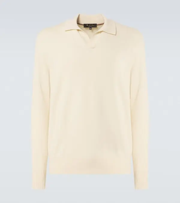 Loro Piana Wool Polo Sweater - Beige