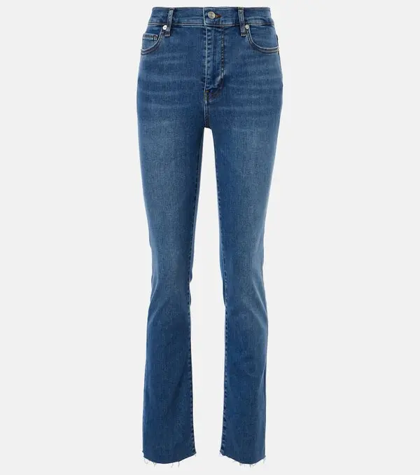 FRAME Le High Straight Slim Jeans - Blue