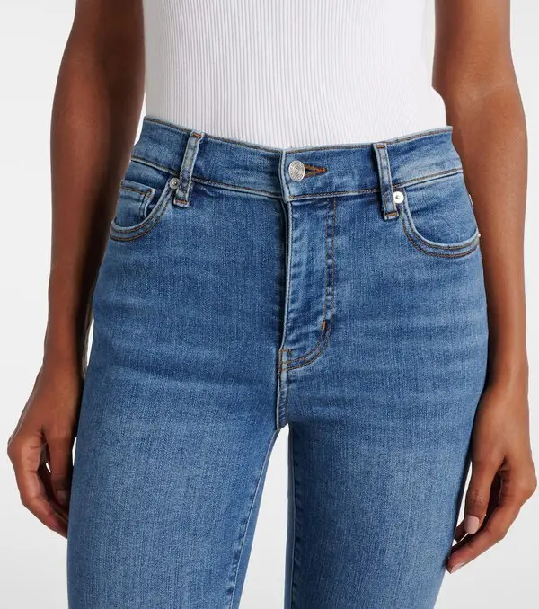 FRAME Le High Straight Slim Jeans - Blue