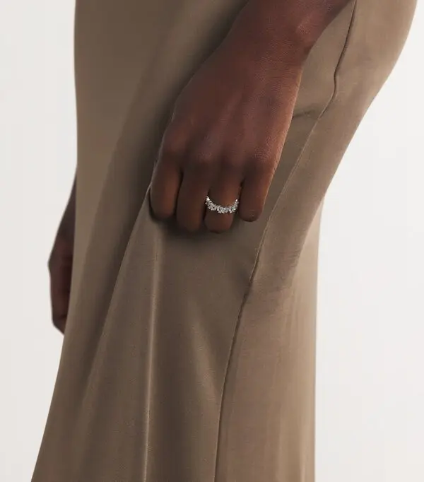 SUZANNE KALAN Gold And Diamond Shimmer Eternity Ring