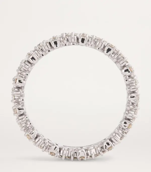 SUZANNE KALAN Gold And Diamond Shimmer Eternity Ring