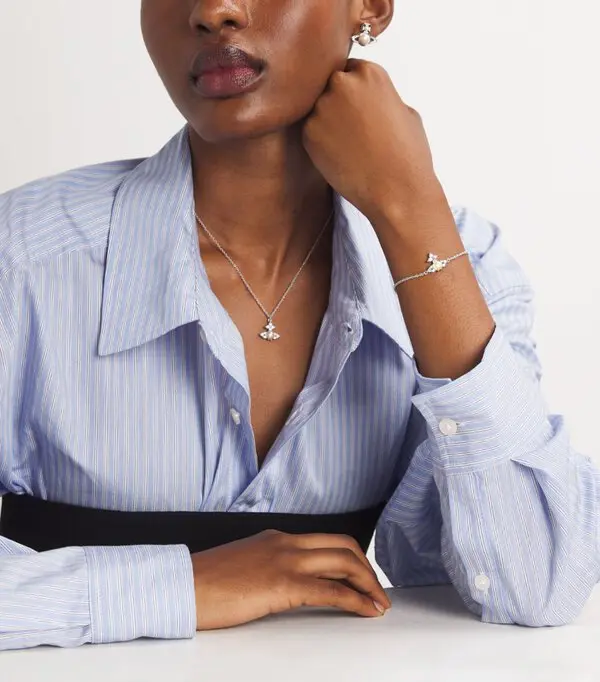 Vivienne Westwood Embellished Feodora Bracelet - Silver | Editorialist