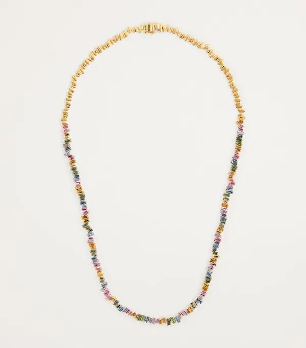 SUZANNE KALAN Yellow Sapphire Tennis Necklace