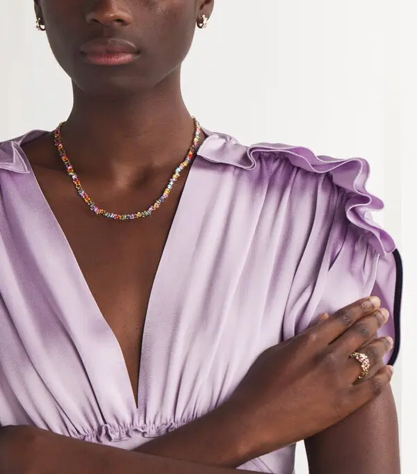 SUZANNE KALAN Yellow Sapphire Tennis Necklace