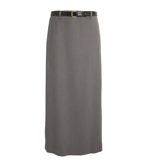 LE17SEPTEMBRE Twill Belted Pencil Skirt