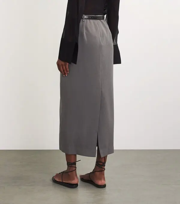 LE17SEPTEMBRE Twill Belted Pencil Skirt