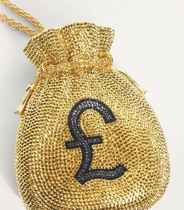 Judith Leiber British Money Bags Novelty Clutch - Gold