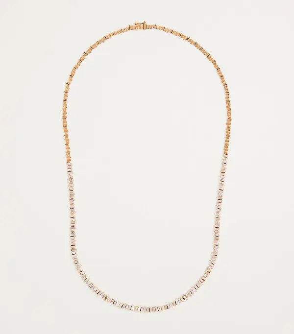 SUZANNE KALAN Diamond Mini Classic Tennis Necklace