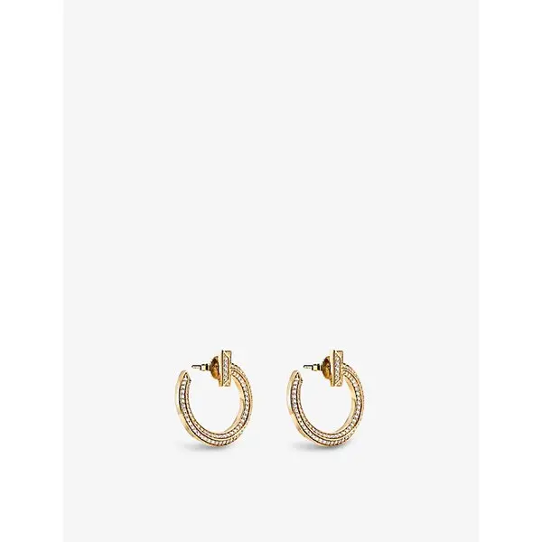 Tiffany & Co. T1 Diamond Hoop Earrings - 18ct Gold