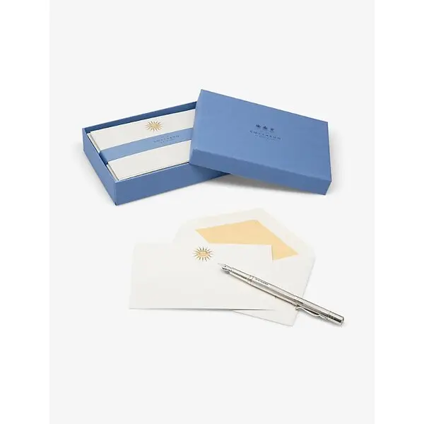 Smythson Sun-motif Correspondence Cards Box Of Ten