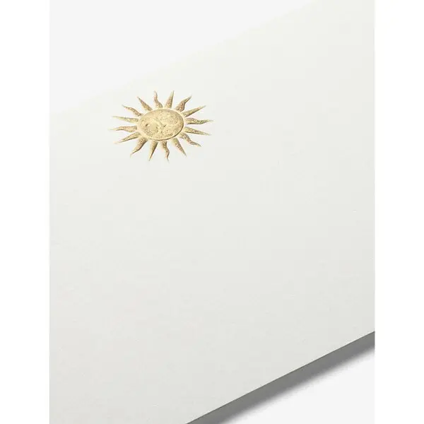 Smythson Sun-motif Correspondence Cards Box Of Ten