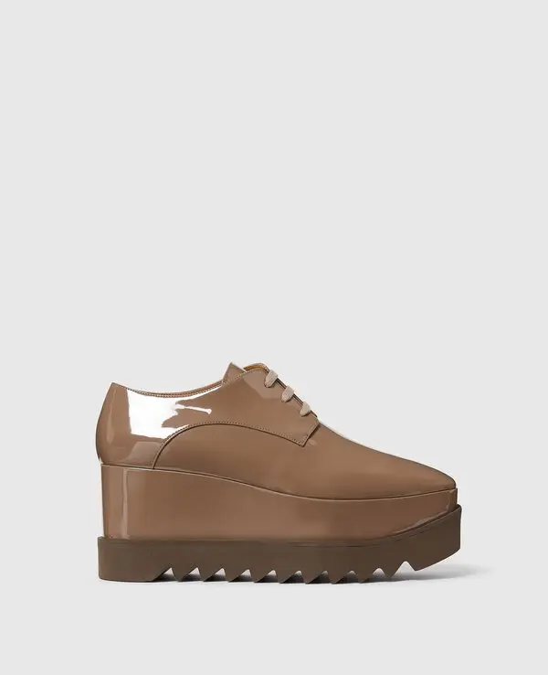Stella McCartney Limited Edition Elyse Monochrome Platforms - Caffe Latte