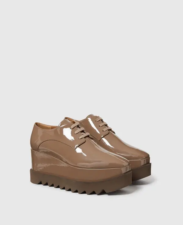 Stella McCartney Limited Edition Elyse Monochrome Platforms - Caffe Latte