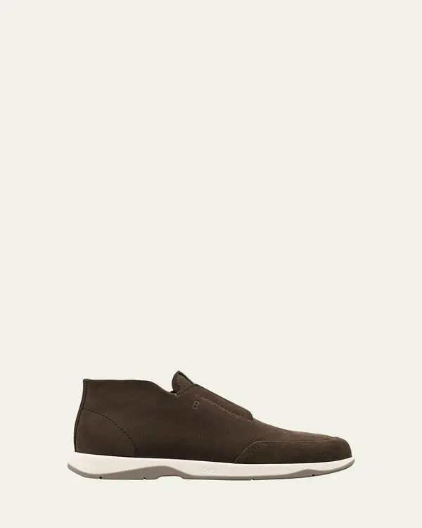 Berluti Echappee Suede Slip-on Boots
