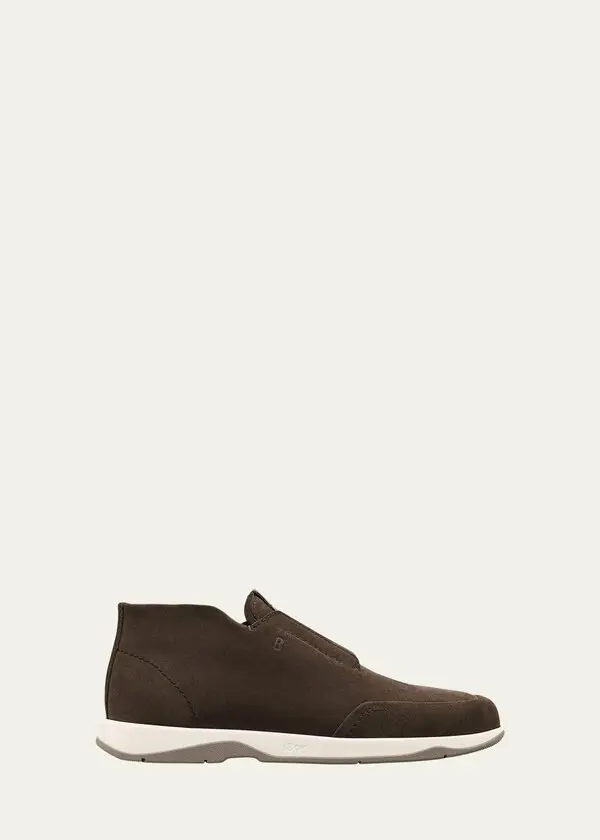 Berluti Echappee Suede Slip-on Boots