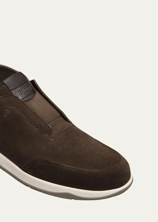 Berluti Echappee Suede Slip-on Boots