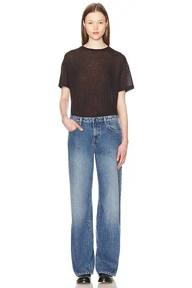 THE ROW Eglitta Wide Leg Jeans - Light Indigo