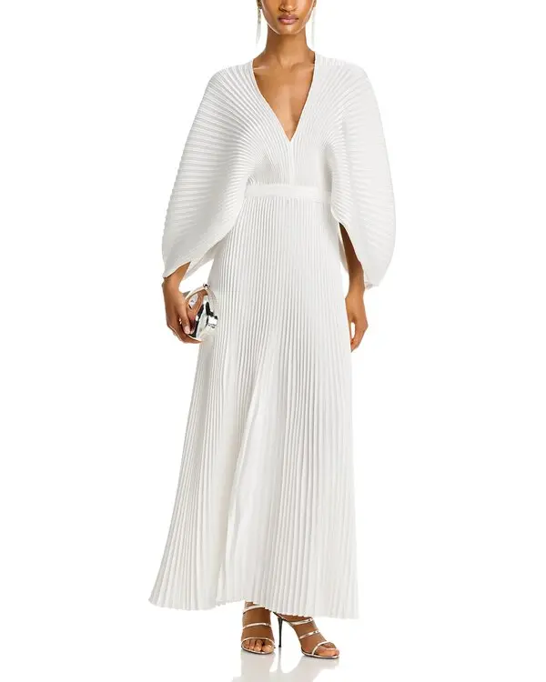 L'IDEE Versailles Pleated Gown - Ivory