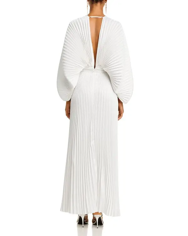 L'IDEE Versailles Pleated Gown - Ivory