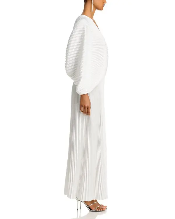 L'IDEE Versailles Pleated Gown - Ivory