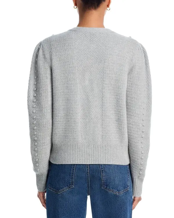 Aqua 100% Cashmere Embroidered Knit Cardigan