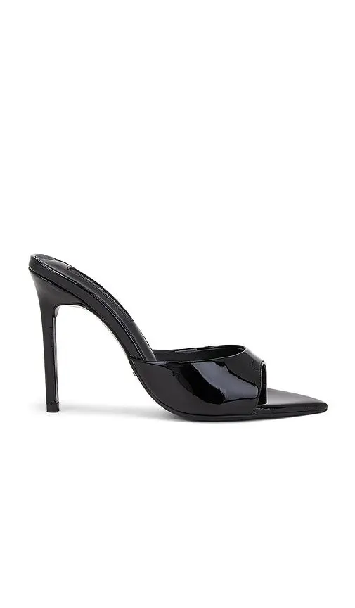 TONY BIANCO Malibu Mule Stiletto Heel - Black Patent