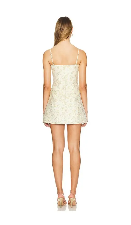 SAU LEE Joey Dress - Sand Multi