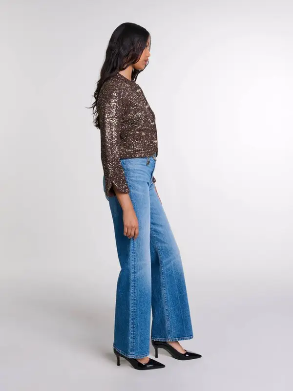 Maje Sequin Cardigan