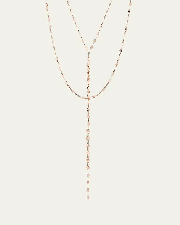 Lana Jewelry 14k Blake Necklace - Rose Gold