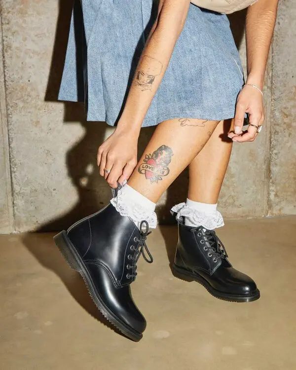 Dr. Martens Emmeline Lace Up Boots - Black