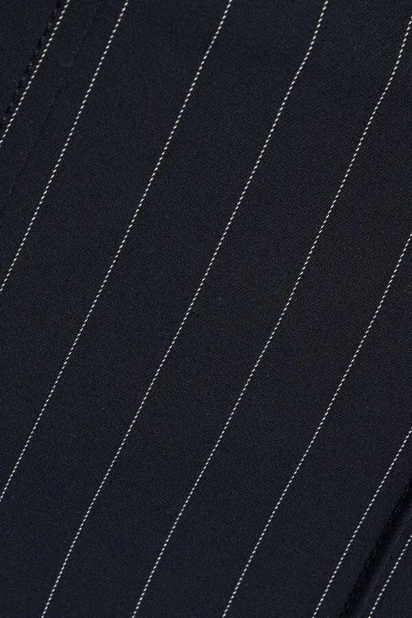 GANNI Pinstriped Twill Flared Pants