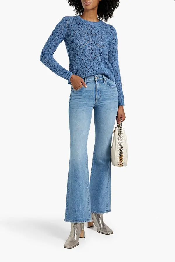 SLVRLAKE Reese Mid-rise Flared Jeans