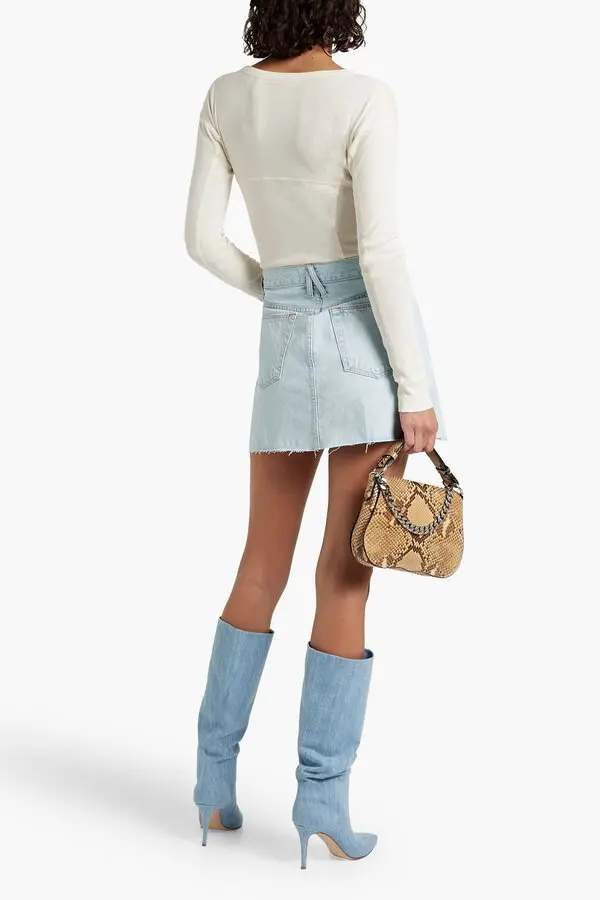 SLVRLAKE Flame Denim Mini Skirt