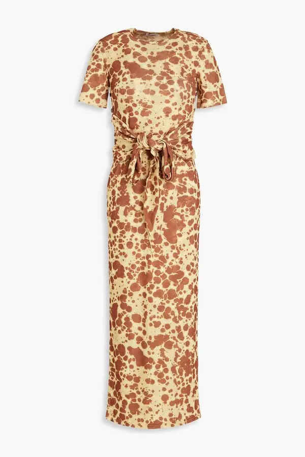 Nanushka Printed Jersey Midi Dress
