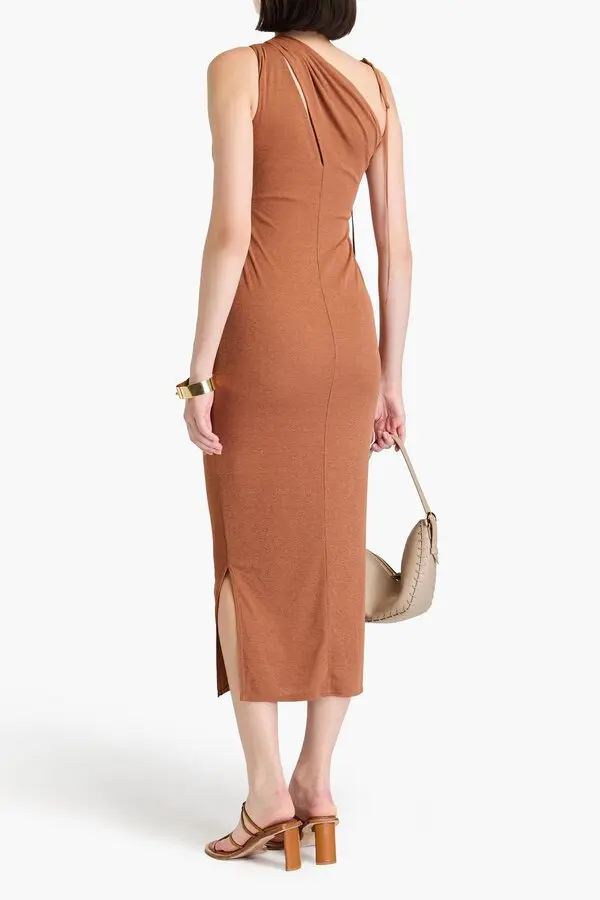 Nanushka One-shoulder Midi Dress