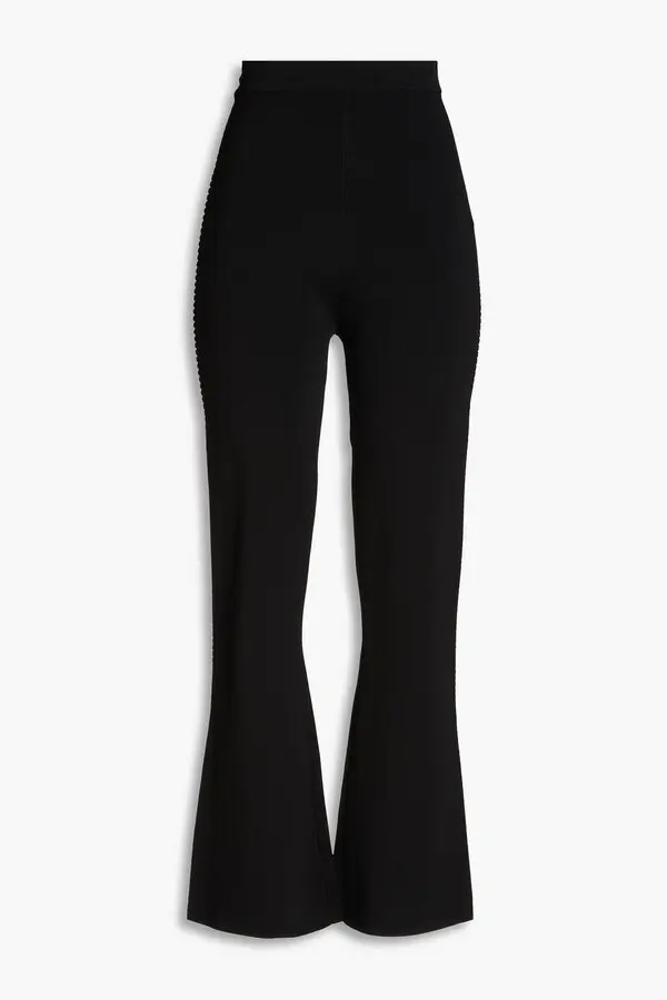 Nanushka Striped Kick-flare Knit Pants