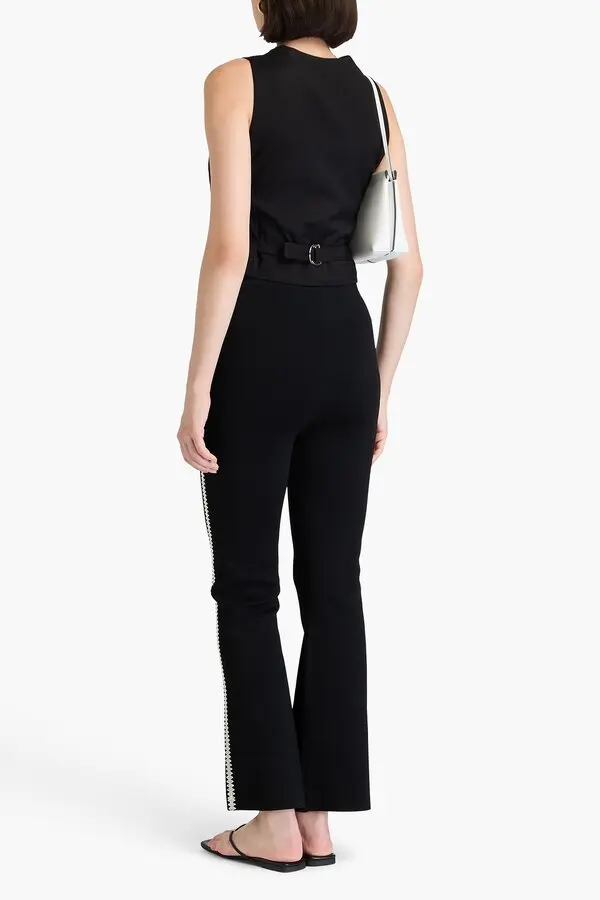Nanushka Striped Kick-flare Knit Pants