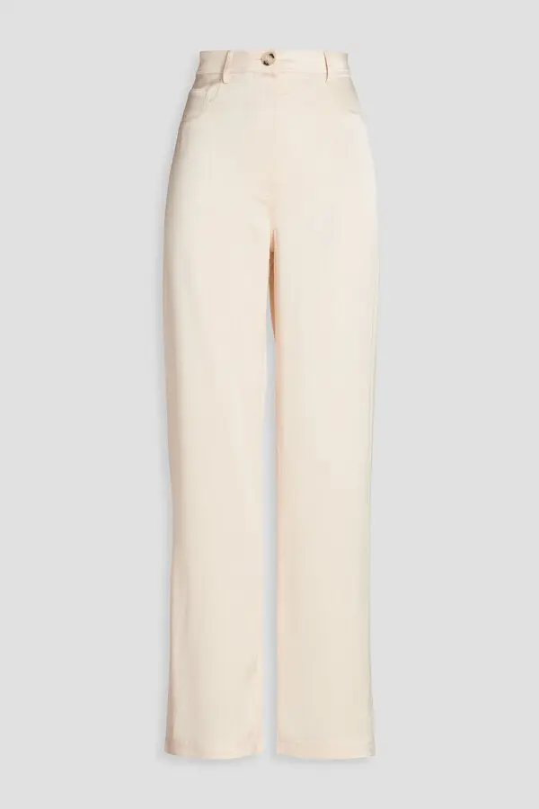 Nanushka Satin-crepe Wide-leg Pants