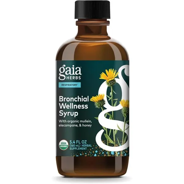 GAIA HERBS PRO Bronchial Wellness Herbal Syrup 5.4 Ounces - One-color